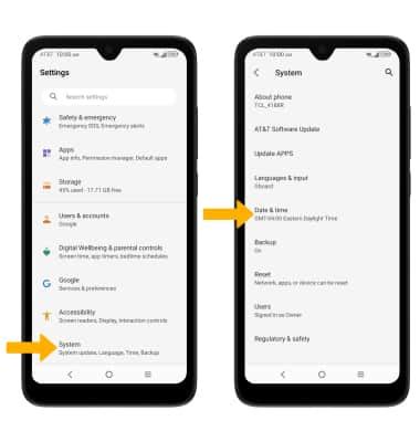 TCL 30 Z 4188R Date Time Alarm AT T