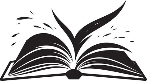 Premium Vector Open Book Elegance Sleek Black Vector Logo Design Book
