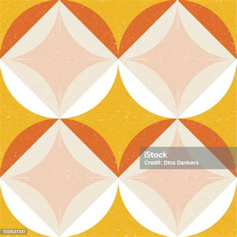 레트로 스칸디나비아 스타일의 댄스홀와 동그라미 현대 벡터 추상 원활한 기하학적 패턴입니다 0명에 대한 스톡 벡터 아트 및 기타 이미지 0명 귀여운 기하 도형 Istock