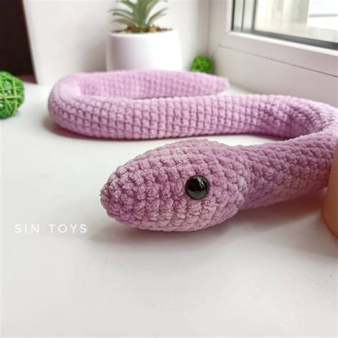 Pink Snake Crochet Pattern
