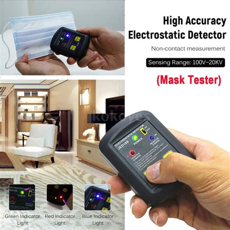 Palm Size Electrostatic Detector Portable Electrostatic Tester Electrostatic Analyzer 100v~20kv