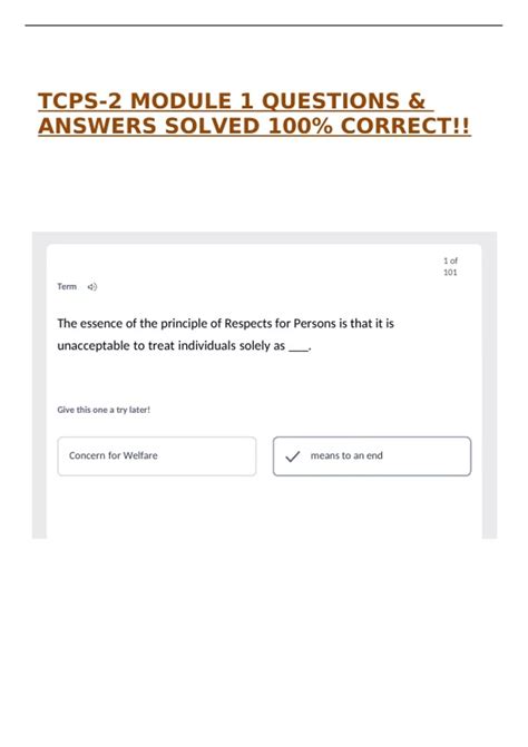Tcps 2 Module 1 Questions And Answers Solved 100 Correct Tcps
