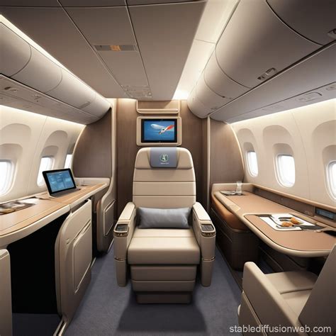 Create An Image Of A First Class Cabin On An Airbus Aircraft Prompts Stable Diffusion Online