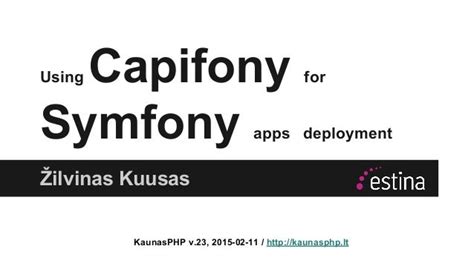 Using Capifony For Symfony Apps Deployment Updated