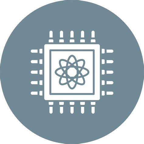 Quantum Computer Glyph Circle Background Icon 17689495 Vector Art At Vecteezy