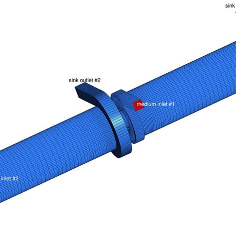 Block Structured Hexahedral Mesh Of The Considered Geometry Download Scientific Diagram
