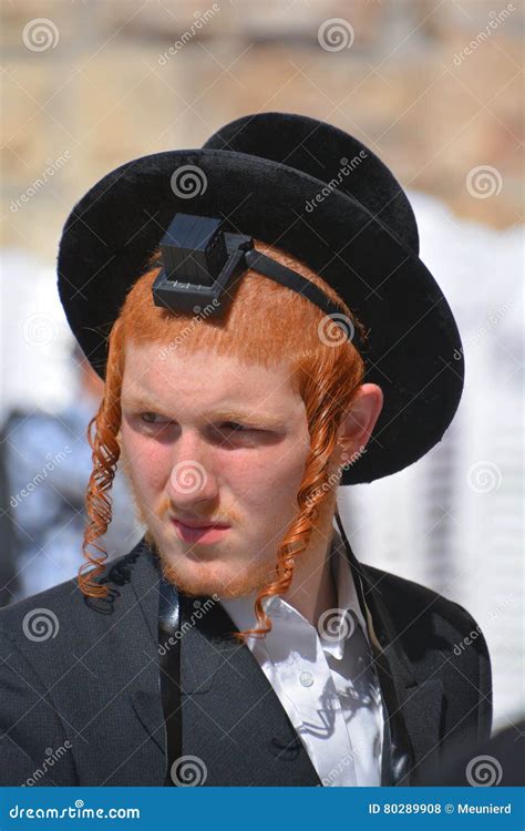 Jewish Hasidic Pray A The Western Wall Editorial Image Cartoondealer
