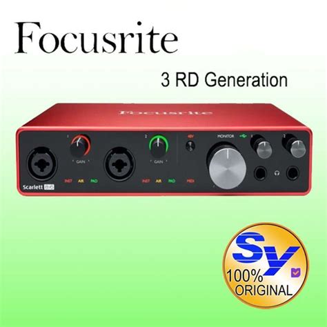 Promo Focusrite Scarlett 8i6 3rd Gen Usb Audio Interface Diskon 23 Di
