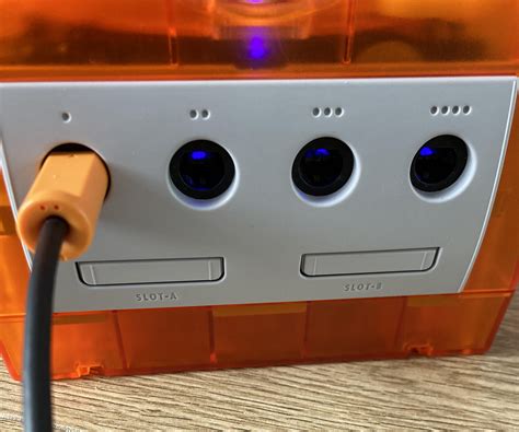 Custom Fire Orange Icedcube Nintendo Gamecube With Hdmi Output