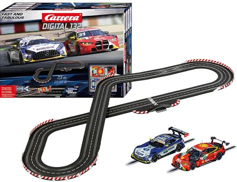 Amazon Carrera デジタル電動スロットカーレーストラックセット 車2台とデュアルスピード2台 高速で素晴らしい 通販