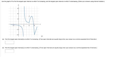 Solved A Find The Largest Open Interval S On Which F Is Chegg Com