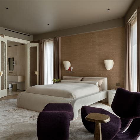 Фото интерьера спальни квартиры в стиле фьюжн