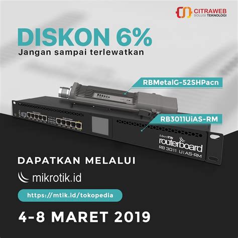 Mikrotik Indonesia On Twitter Promo Untuk 2 Produk Minggu Ini Yang Bisa Anda Dapatkan Melalui