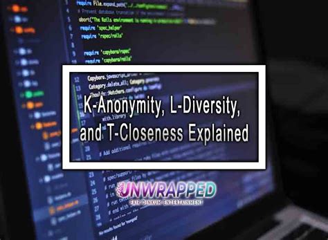K Anonymity L Diversity And T Closeness Explained