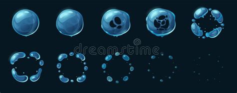 soap bubble animation cartoon bubble blowing and popping foam and