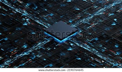 중앙 컴퓨터 프로세서 Cpu 개념입니다 3d 스톡 일러스트 2190764645 Shutterstock
