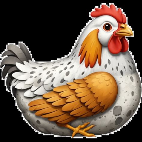 Stone Texture Chicken Emoji Ai Emoji Generator