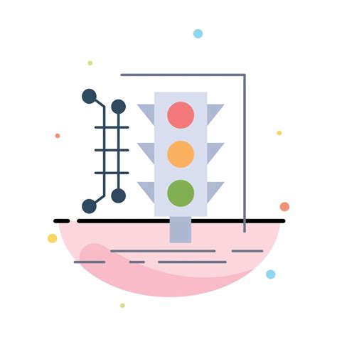 City Management Monitoring Smart Traffic Flat Color Icon Vector 13139463 Vector Art At Vecteezy