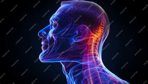 Premium Ai Image Human Scan Visualization