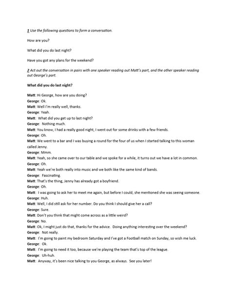 Conversation Strategies Appropriate Responses And Follow Up Questions Pdf