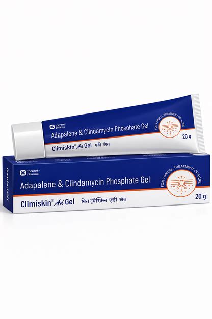 Clinmiskin Ad Gel Adapalene 01 And Clindamycin Phosphate Gel For Acne