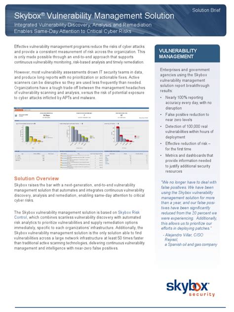 Skybox Security Vulnerability Management Sb En Pdf Vulnerability