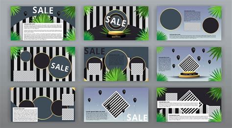 트렌디 한 웹 사이트 템플릿 최소한의 프리젠 테이션 디자인 프레젠테이션 슬라이드를 위한 다목적 템플릿 가리기에 대한 스톡 벡터 아트 및 기타 이미지 Istock