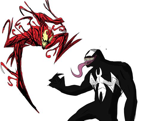 Spiderman Vs Venom Vs Carnage Drawing