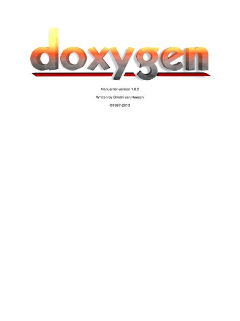 doxygen manual 1 8 5 pdf areas of computer science software development