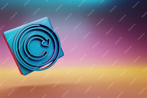 Premium Photo Repeat Button Icon Beautiful Blue Repeat Button Symbol Icons On Multicolor