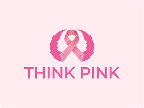 Premium Vector Think Pink Lettering Design Based On Breast Cancer Awareness Month October With