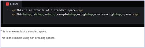 How To Add Spaces In HTML Code ASCII Characters HTML Space Entities