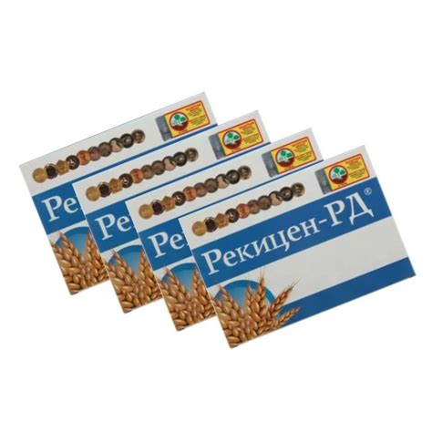 Энтеросорбент Рекицен РД пшеничные отруби комплект из 4 уп купить с доставкой по выгодным
