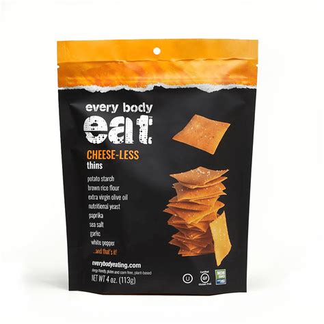 Every Body Gluten Free Eat Cheese Less Thins 4 Oz Pack Of 6