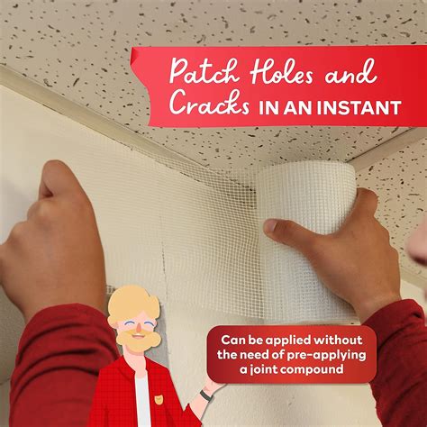 Xfasten Drywall Repair Mesh Tape 6 Inch X 90 Foot Mesh Tape For