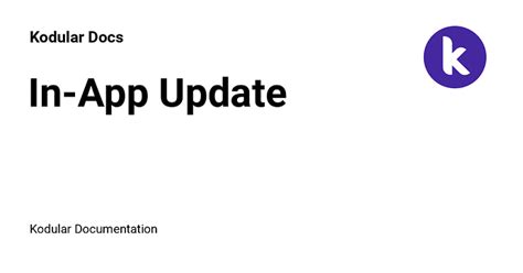 How To Enable In App Update Discuss Kodular Community