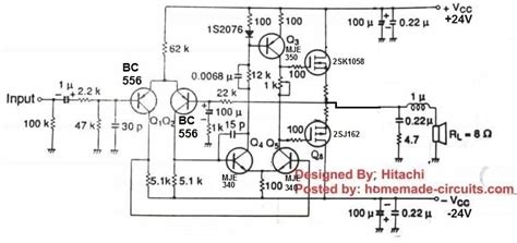 5 Best 40 Watt Amplifier Circuits Explored Homemade Circuit Projects