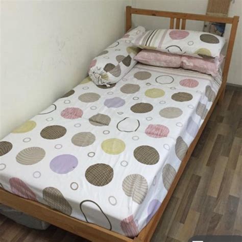 Ikea Single Bed Frame Mattress Furniture And Home Living Furniture