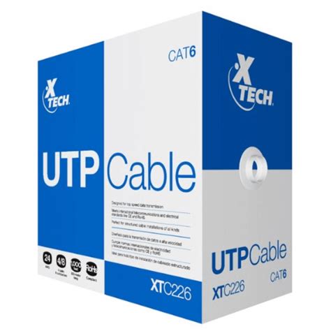 Xtech Network Cable Unshielded Twisted Pair Utp 305 M Gray