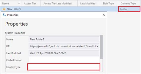 Keep A Consistent Content Type Value For One Adls Gen2 Folder Between