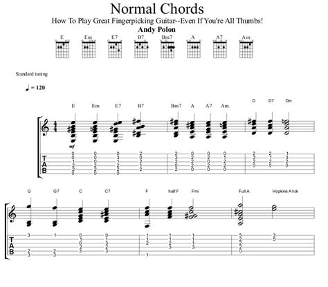 Fingerstyle Guitar Chords