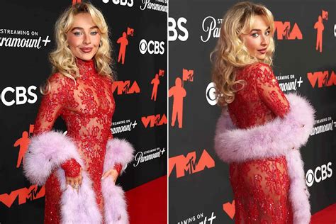 Sabrina Carpenter Hits The 2025 Mtv Vmas Dressed Like A Winner In Red