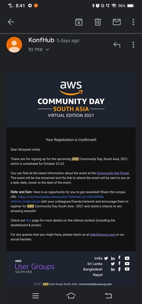 shreyash sinha on linkedin aws