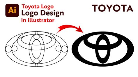 Toyota Car Logo Design In Adobe Illustrator Adobe Illustrator