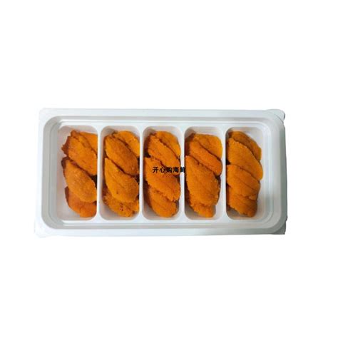 马粪海胆加热食用鲜活冷冻黄海胆紫海胆肉100g一盒省内2盒包邮 虎窝淘