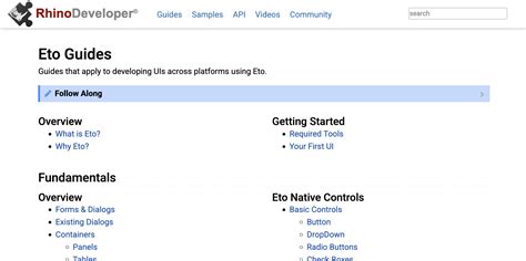 new eto documentation rhino developer mcneel forum
