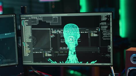 Developer With Eeg Headset On Programming Brain Transfer Into Computer