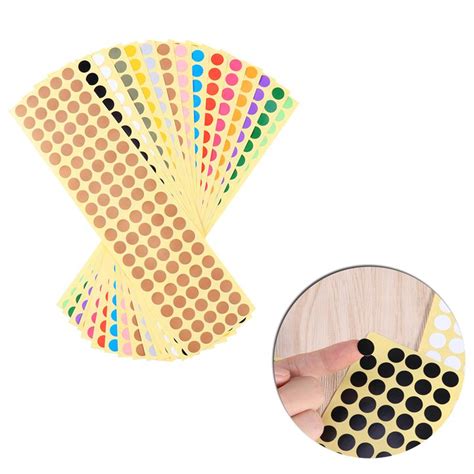 16pcs Color Coding Labels Small Circle Dot Sticker Vicedeal