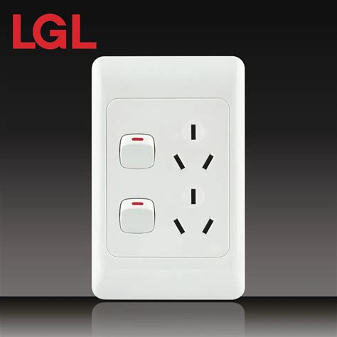 Customized 1 Gang Multi Function Wall Power Switched Socket With Neon