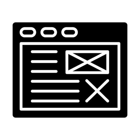 Premium Vector Vector Design Wireframe Icon Style